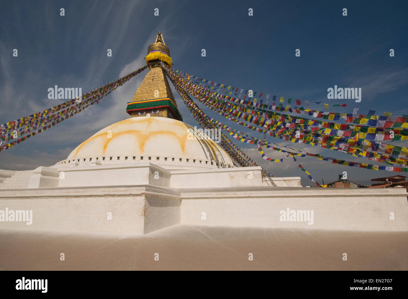 NEPAL, Kathmandu, Boudhnath, Boudah Buddhist Temple (16th Century ...