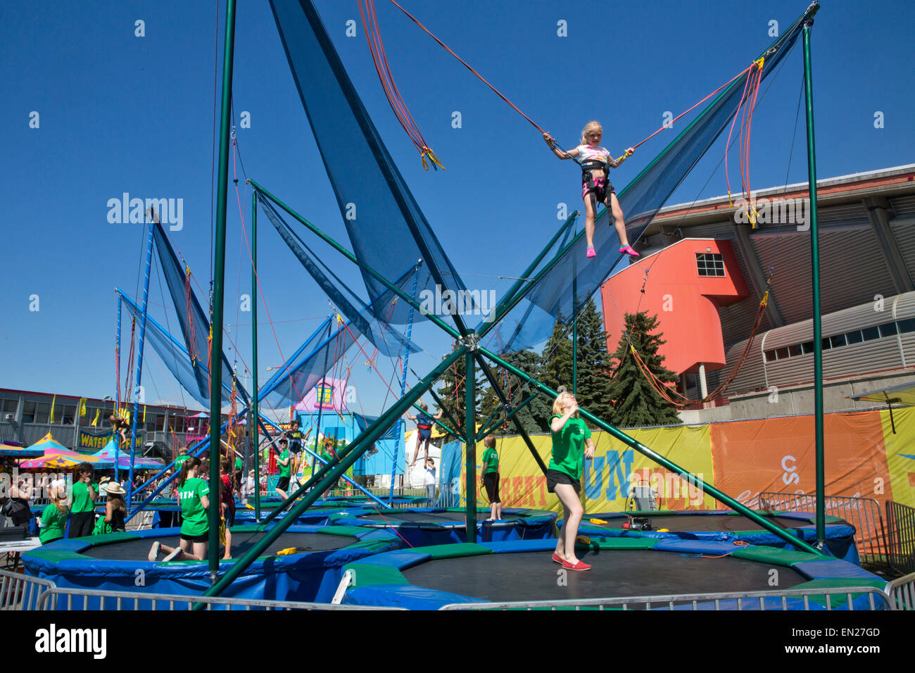 In ground trampoline hi-res stock photography and images - Alamy