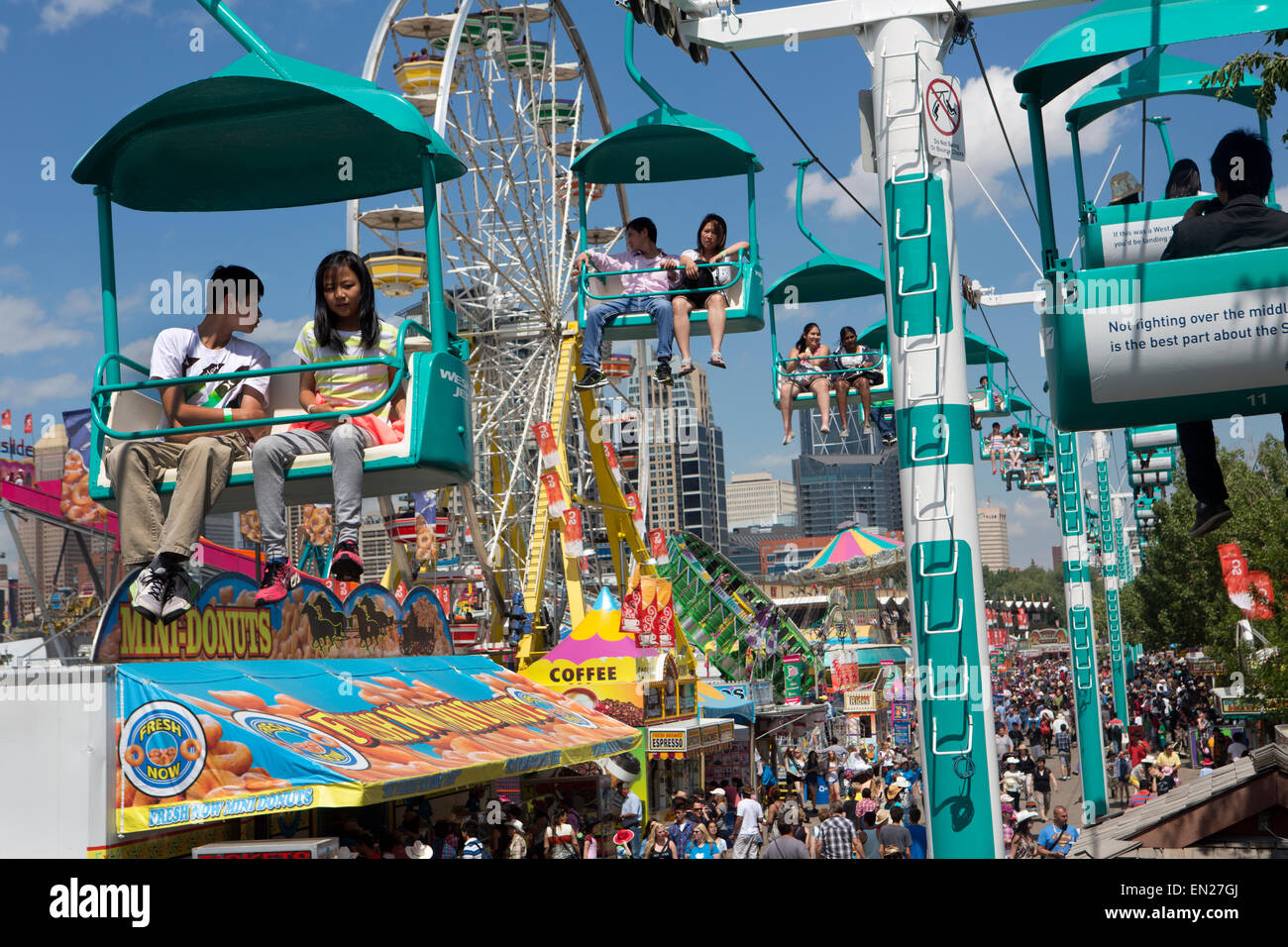 fairground at the stampede in Galgary Stock Photo - Alamy