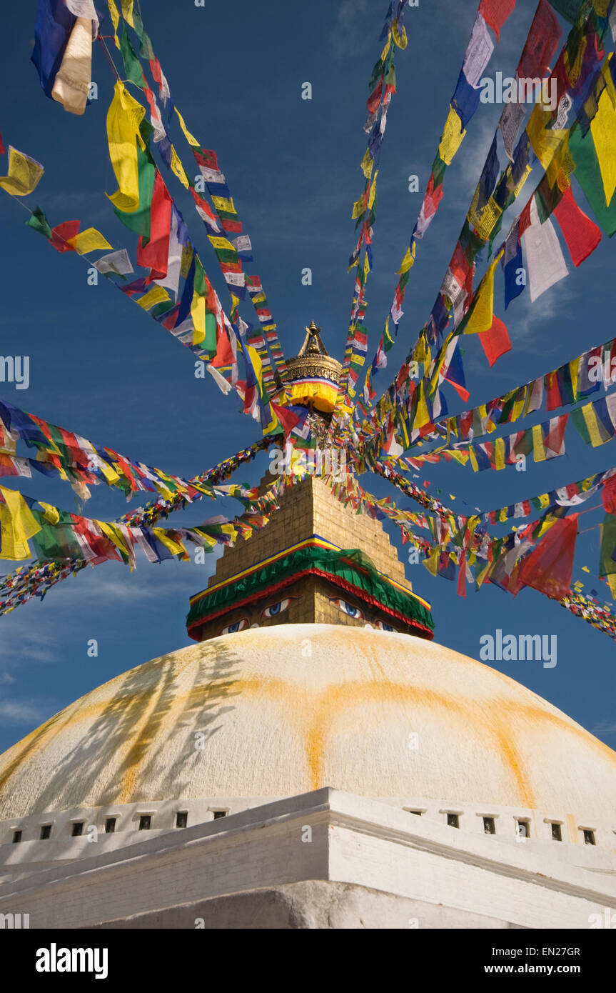 NEPAL, Kathmandu, Boudhnath, Boudah Buddhist Temple (16th Century ...