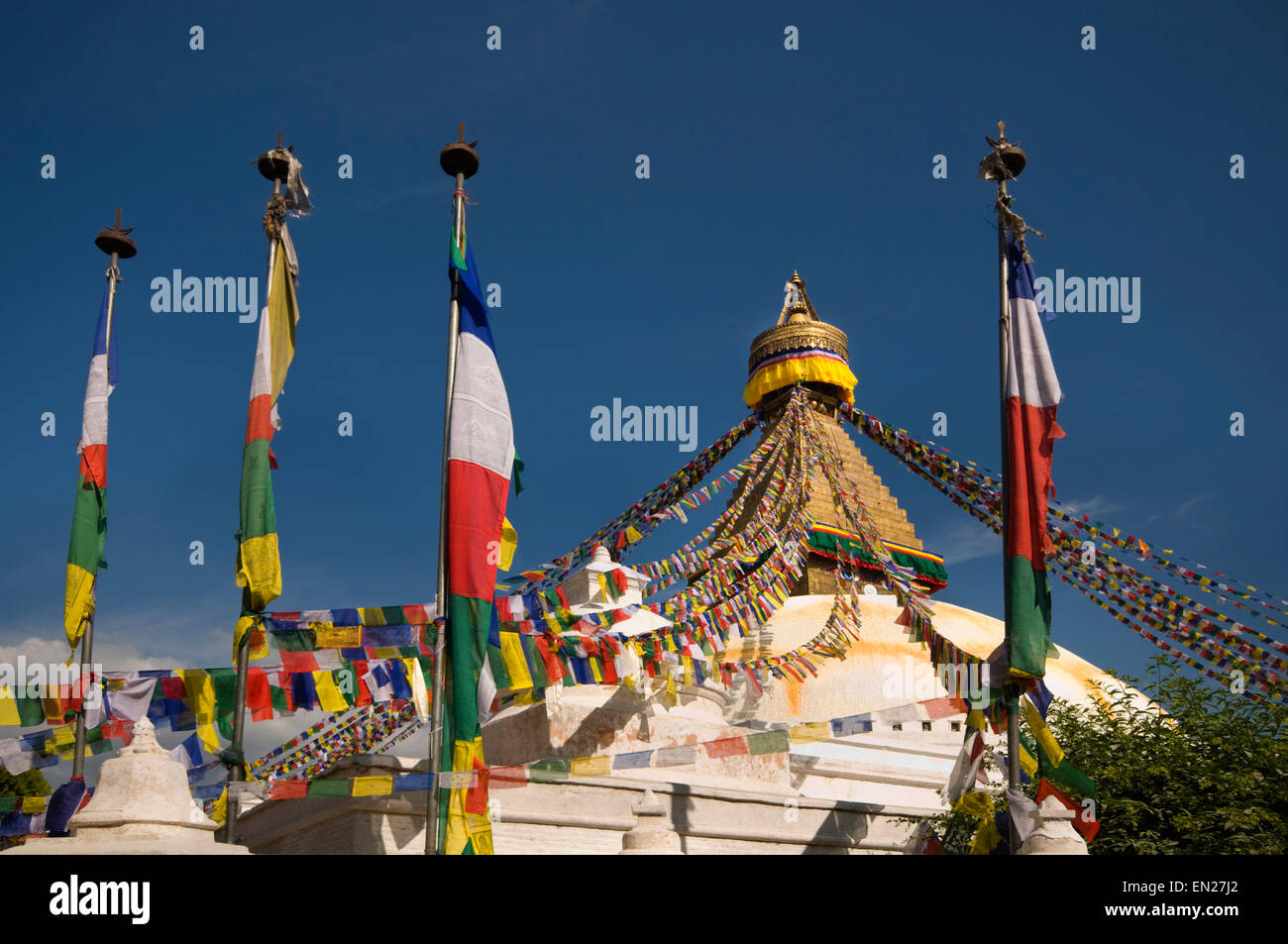 NEPAL, Kathmandu, Boudhnath, Boudah Buddhist Temple (16th Century ...