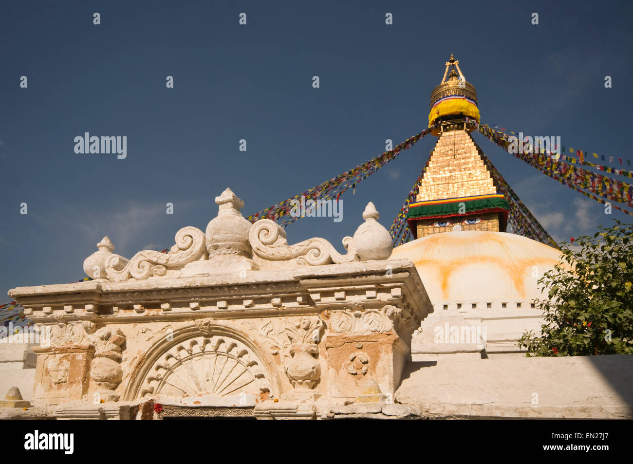 NEPAL, Kathmandu, Boudhnath, Boudah Buddhist Temple (16th Century ...