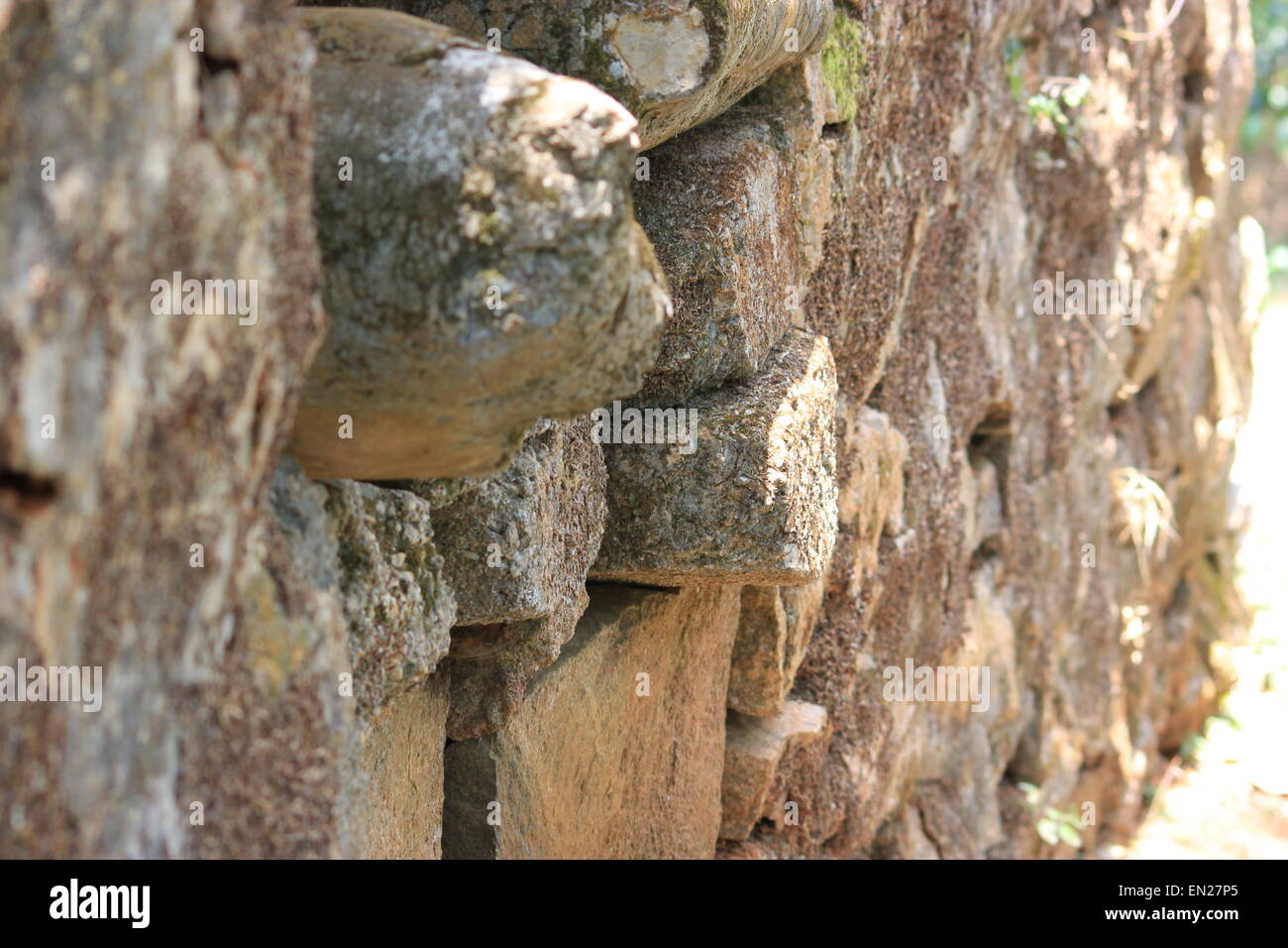 Wall of stones Stock Photo - Alamy