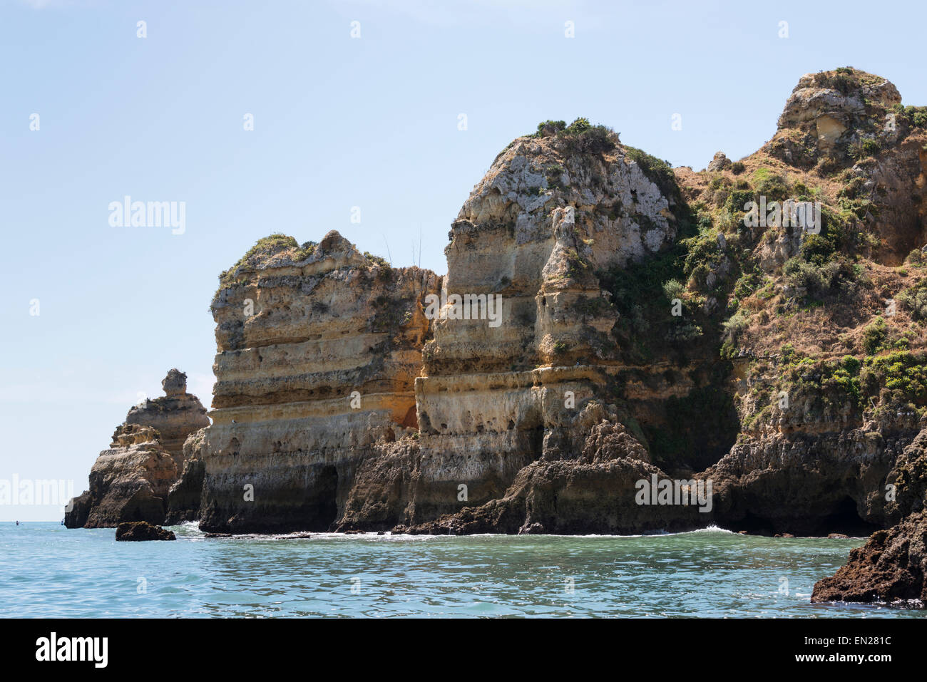 rocks and cliff in algarve city lagos in Portugal, the most beautifull ...