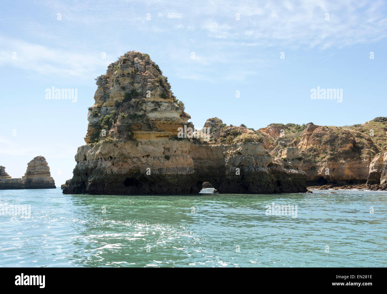 rocks and cliff in algarve city lagos in Portugal, the most beautifull ...