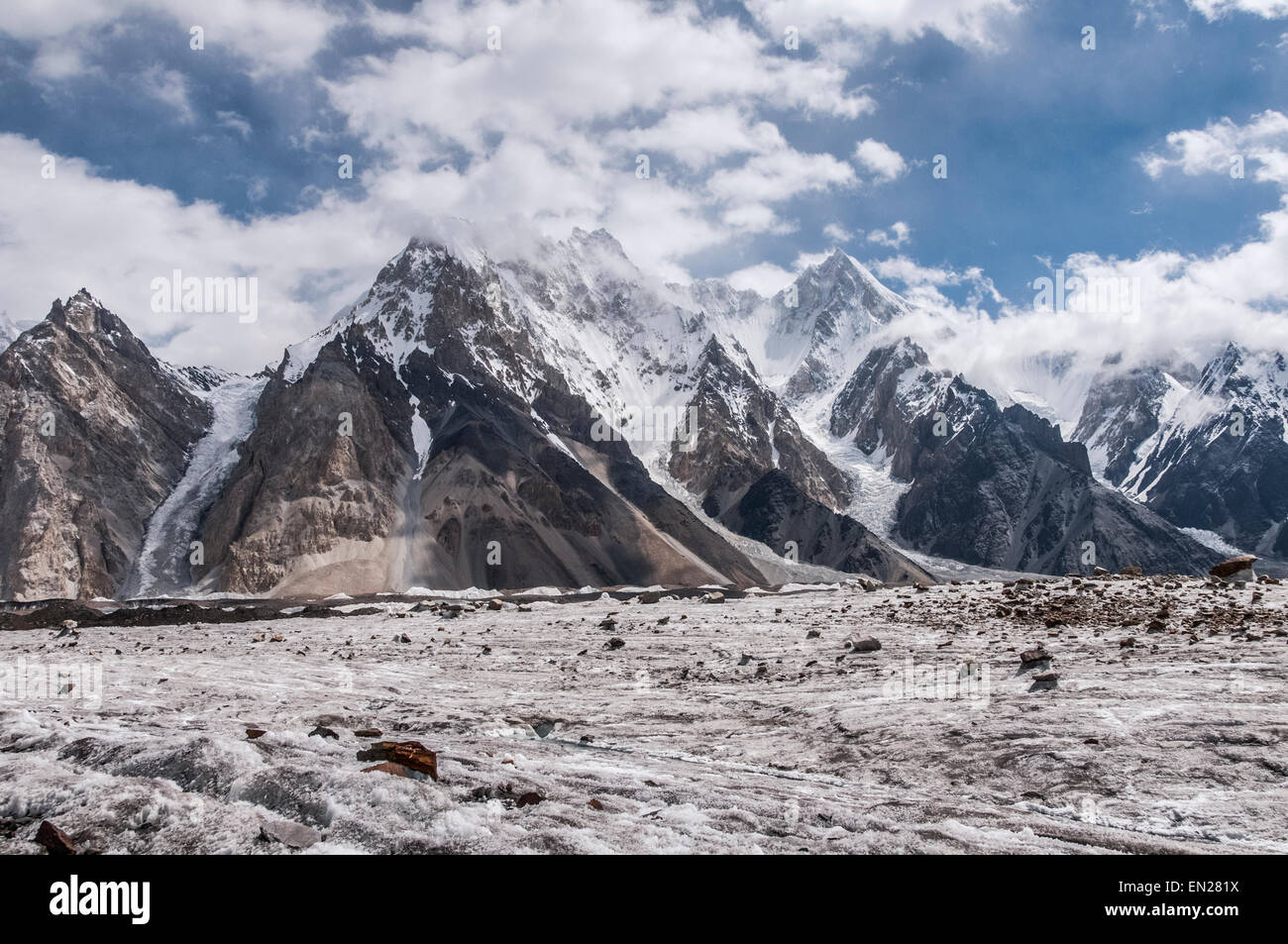 Trekking in the Karakoram Mountains The Gasherbrums from the Vigne ...