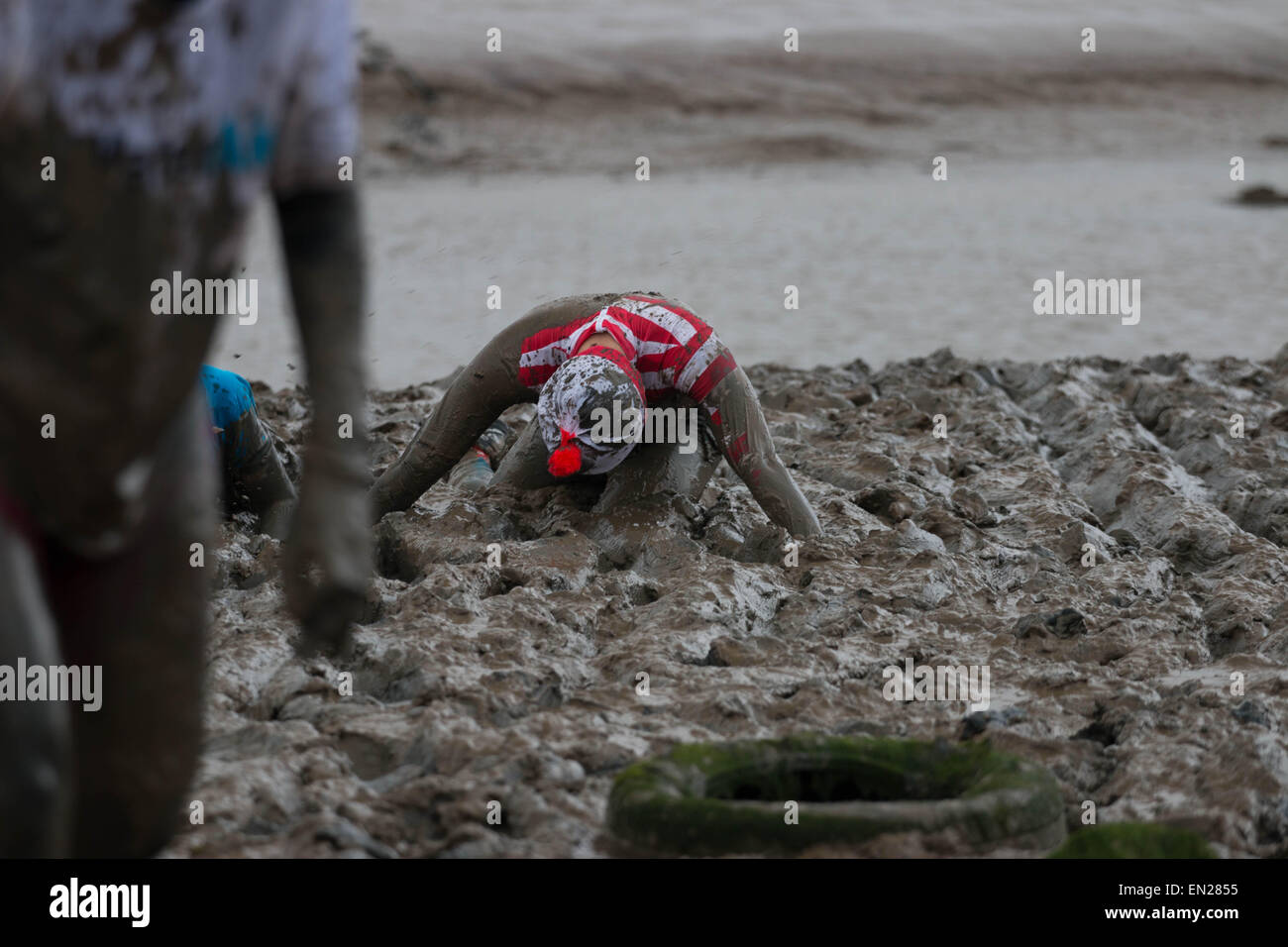 Mud race exhausted uk hi-res stock photography and images - Alamy