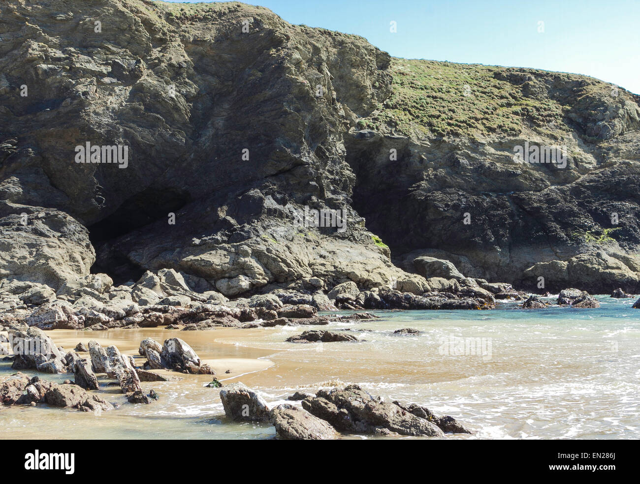 Beautiful Seascapes in South Cornwall UK Stock Photo - Alamy