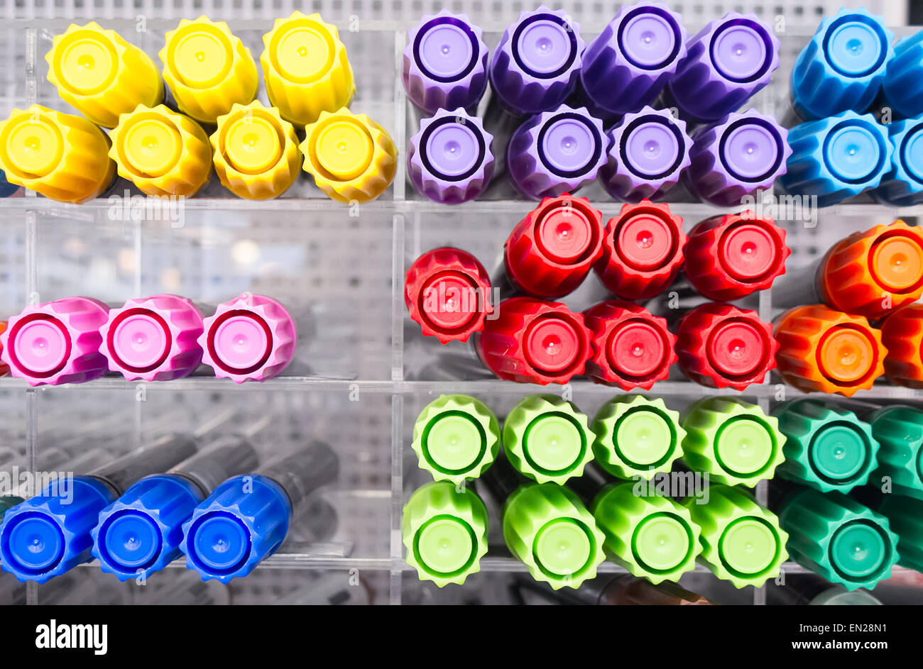 Set of the felt-tip markers Stock Photo - Alamy