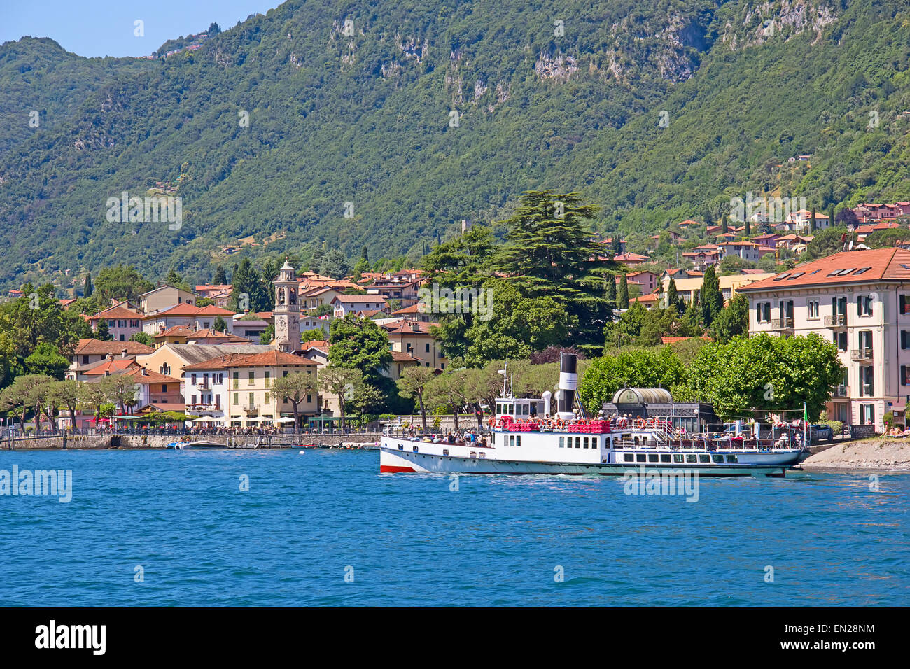Panoramic view of Cernobbio town (Como lake, Italy Stock Photo - Alamy