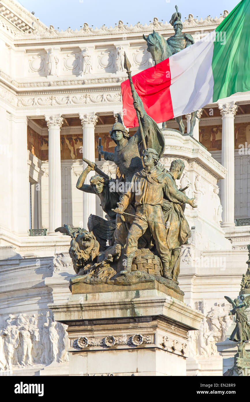 Famous "Altare della Patria" in Rome, Italy Stock Photo - Alamy