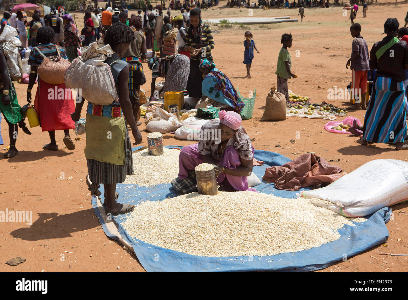 Hammer tribe in Ethiopia Stock Photo - Alamy