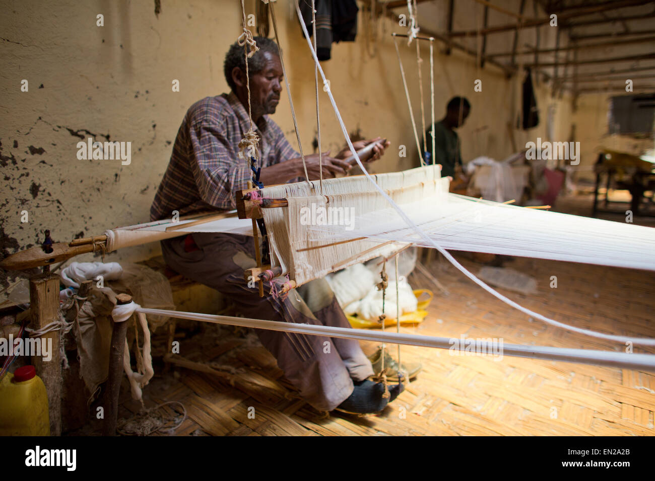 weaving mill in Ethiopia Stock Photo - Alamy
