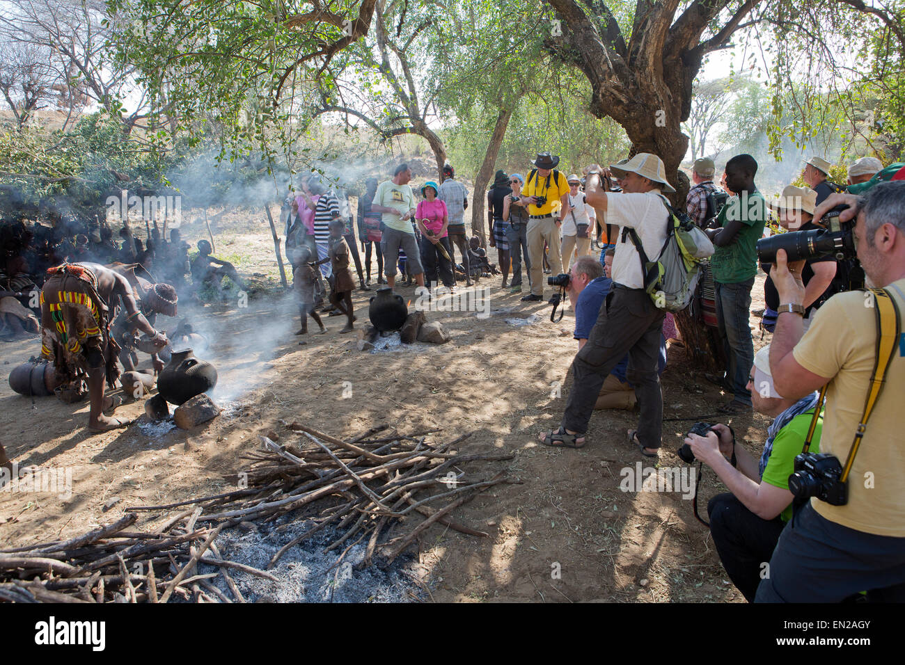 White tourist africa tribe hi-res stock photography and images - Alamy