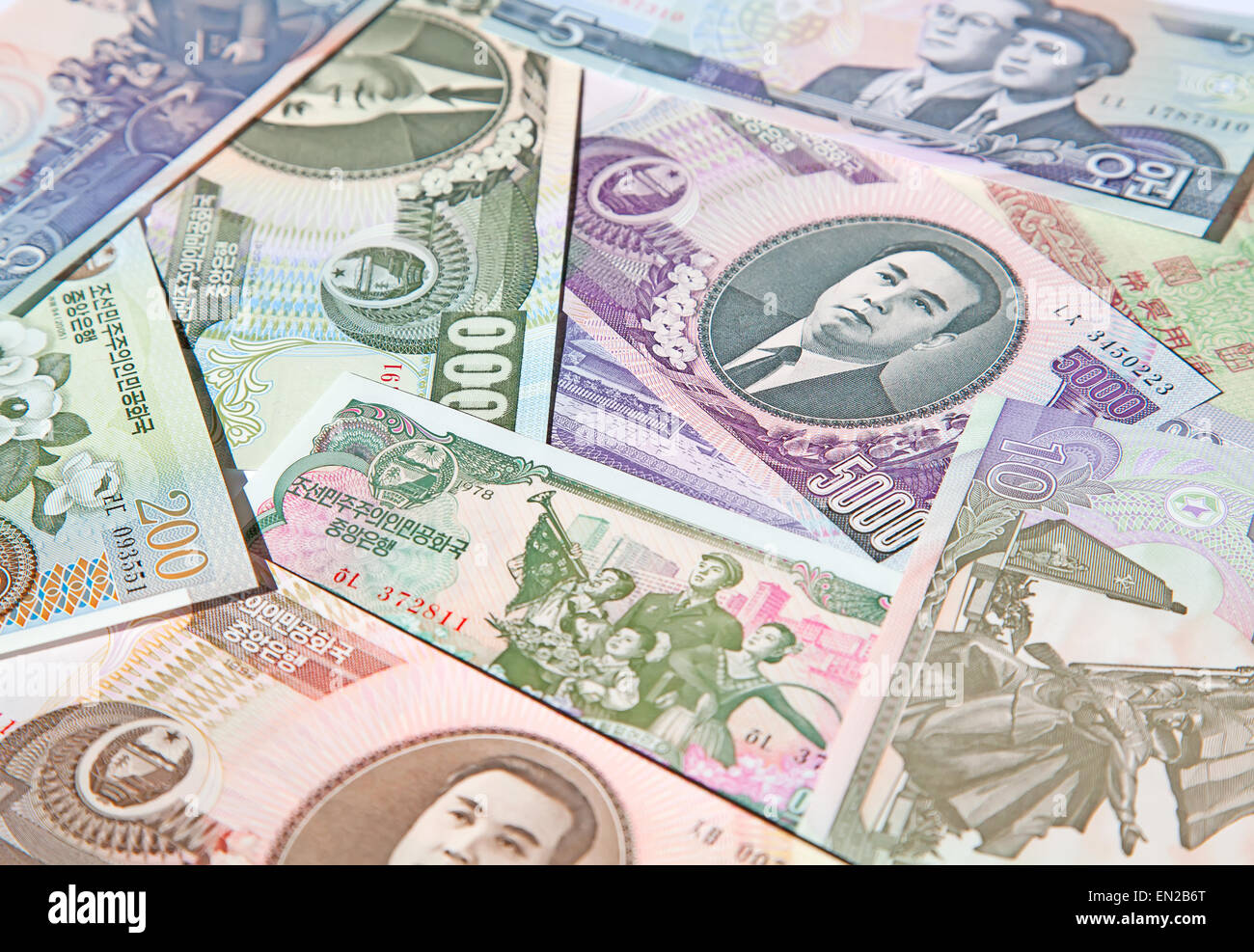 Variety of the Asian banknotes Stock Photo - Alamy