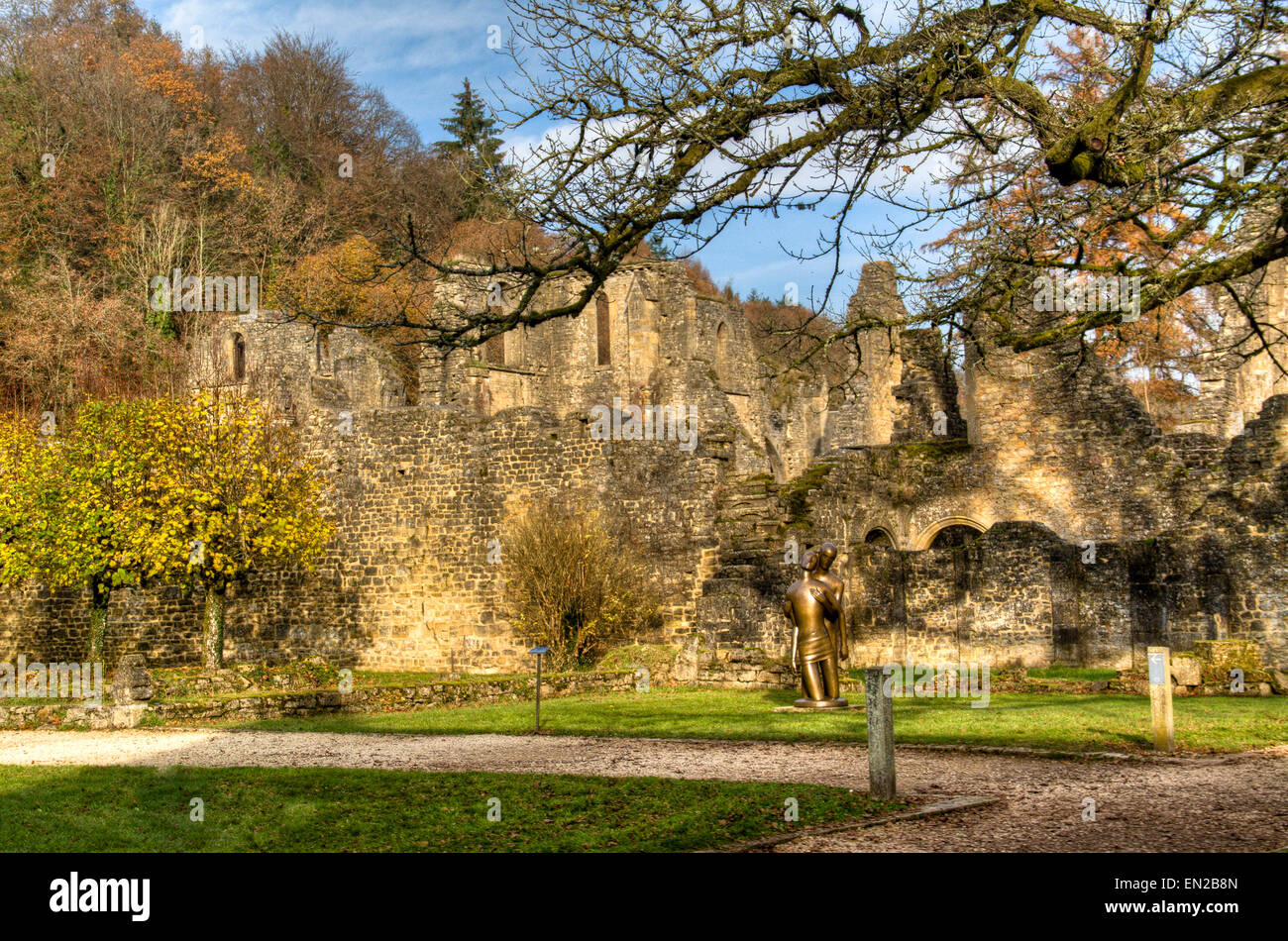 The abbey of Orval in Belgium Stock Photo - Alamy