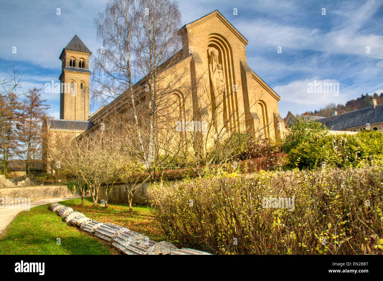 The abbey of Orval in Belgium Stock Photo - Alamy