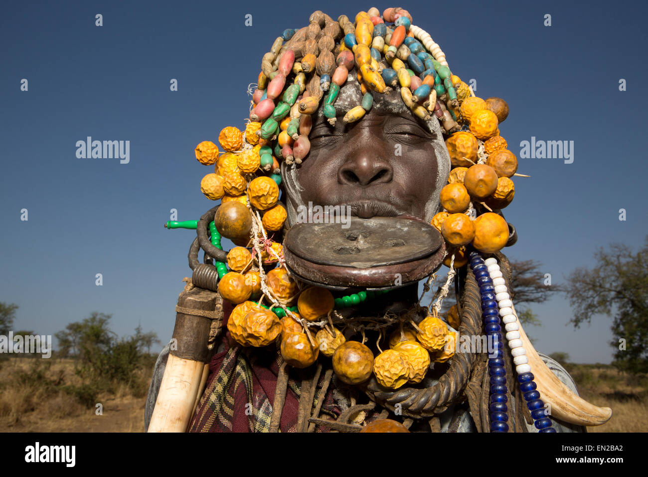 mursi tribe in southern Ethiopia Stock Photo - Alamy