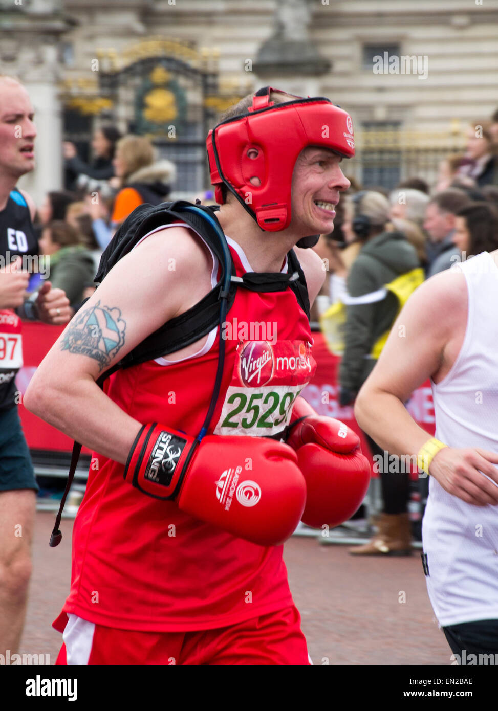 London marathon fun runner Stock Photo - Alamy