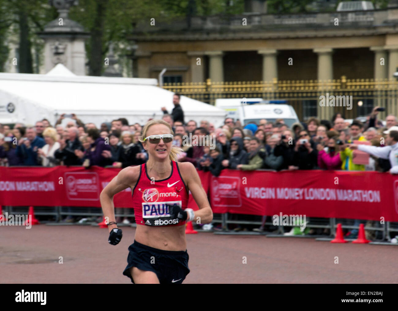Paula Radcliffe a London marathon 2015 Stock Photo - Alamy