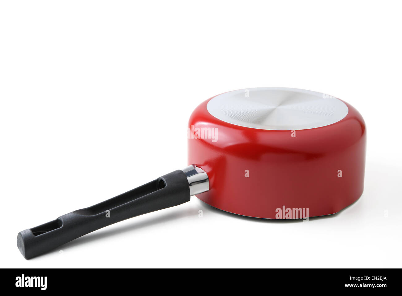 red pot isolated on white Stock Photo - Alamy