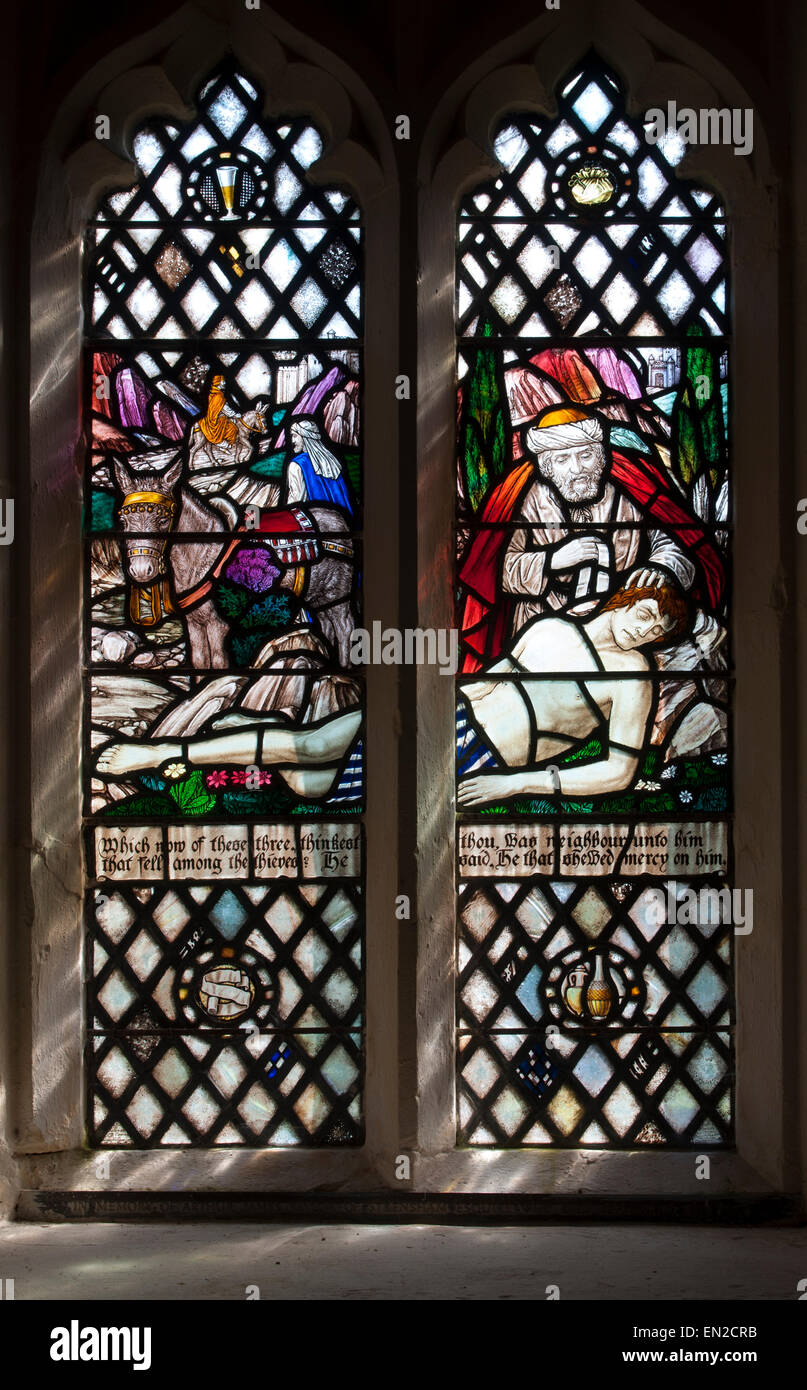 Good Samaritan window, St. John the Baptist Church, Strensham ...