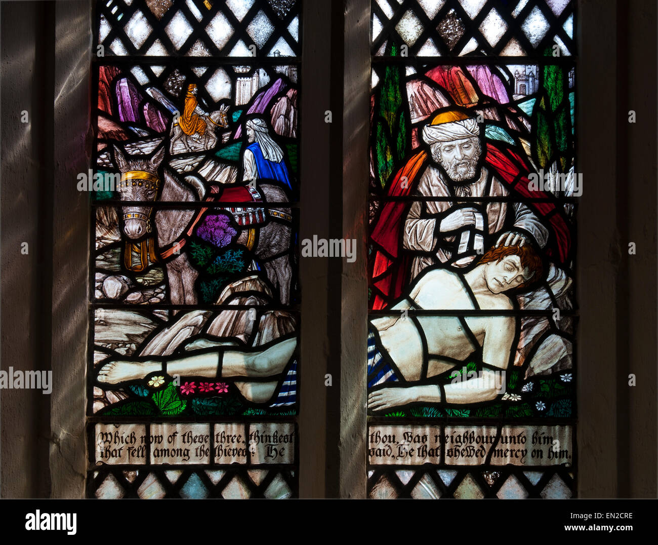 Good Samaritan window, St. John the Baptist Church, Strensham ...