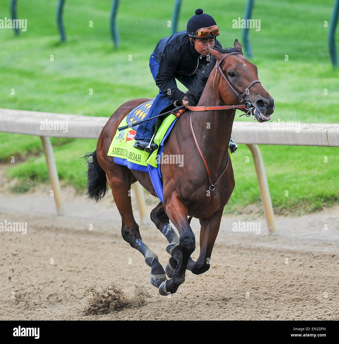 American pharoah kentucky derby 2015 hi-res stock photography and ...