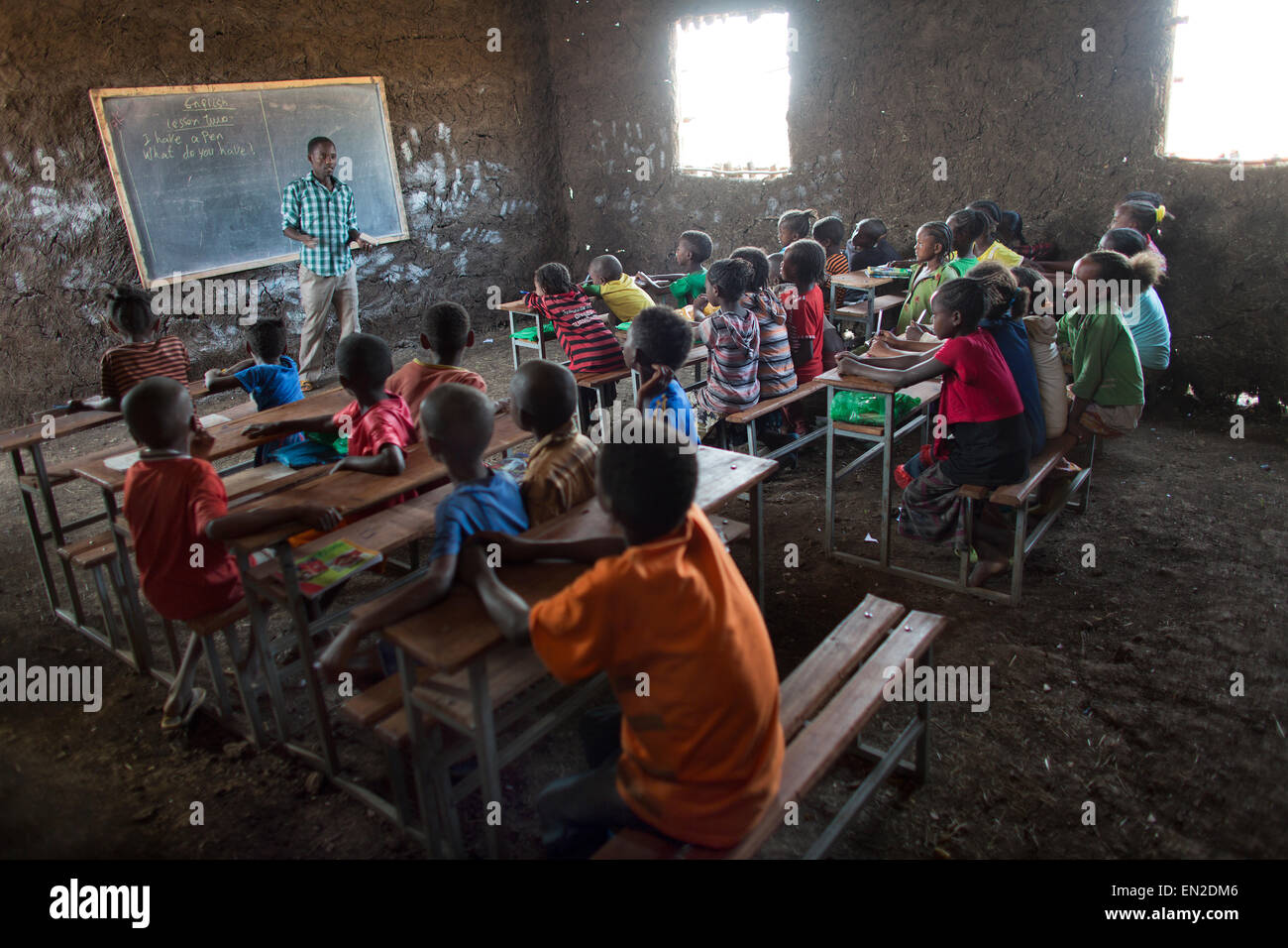 primary school in ethiopia Stock Photo - Alamy