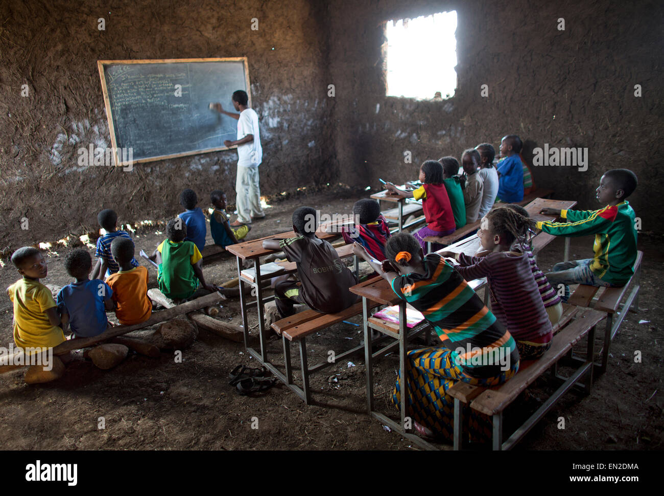primary school in ethiopia Stock Photo - Alamy