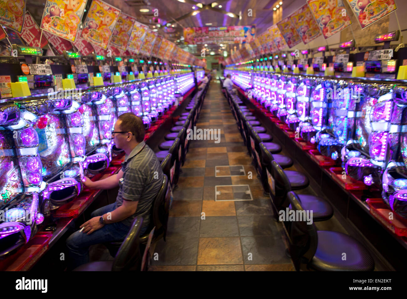 amusement hall in Japan Stock Photo - Alamy