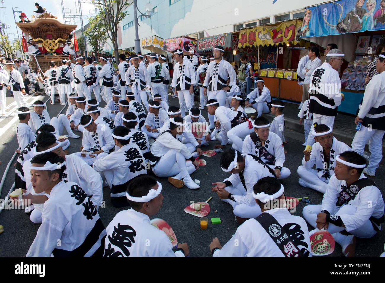 Big Mikoshi "Yatai" Parade in osaka Stock Photo - Alamy