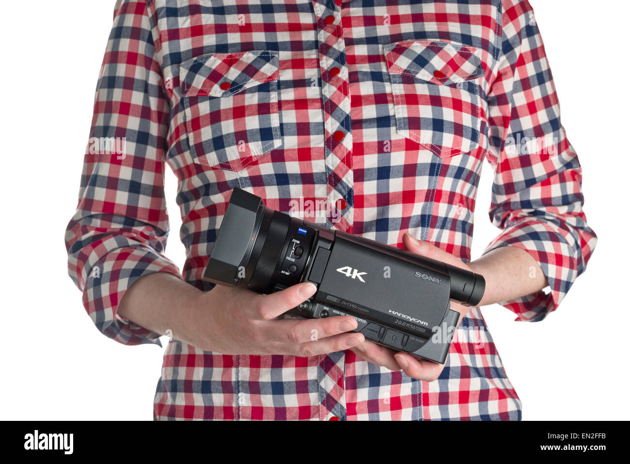 Filming with handycam hi-res stock photography and images - Alamy