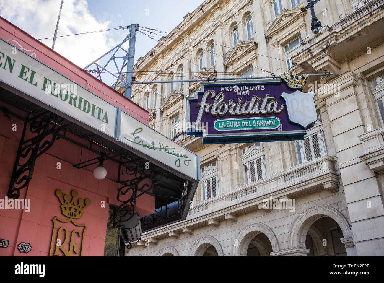 Floridita neon sign hi-res stock photography and images - Alamy