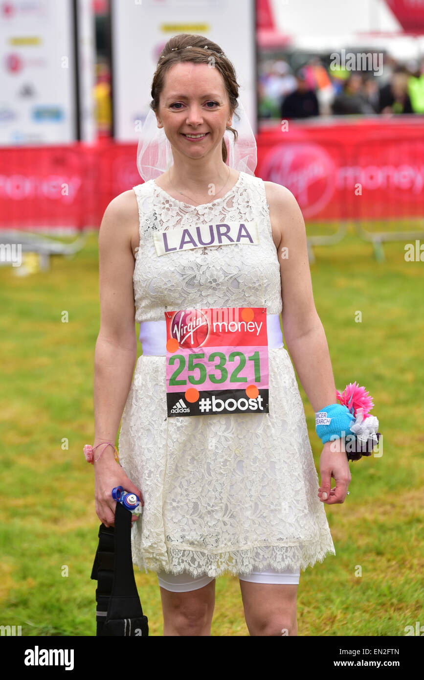 London, UK. 26th Apr, 2015. Laura a bride to be will meet her man tight ...