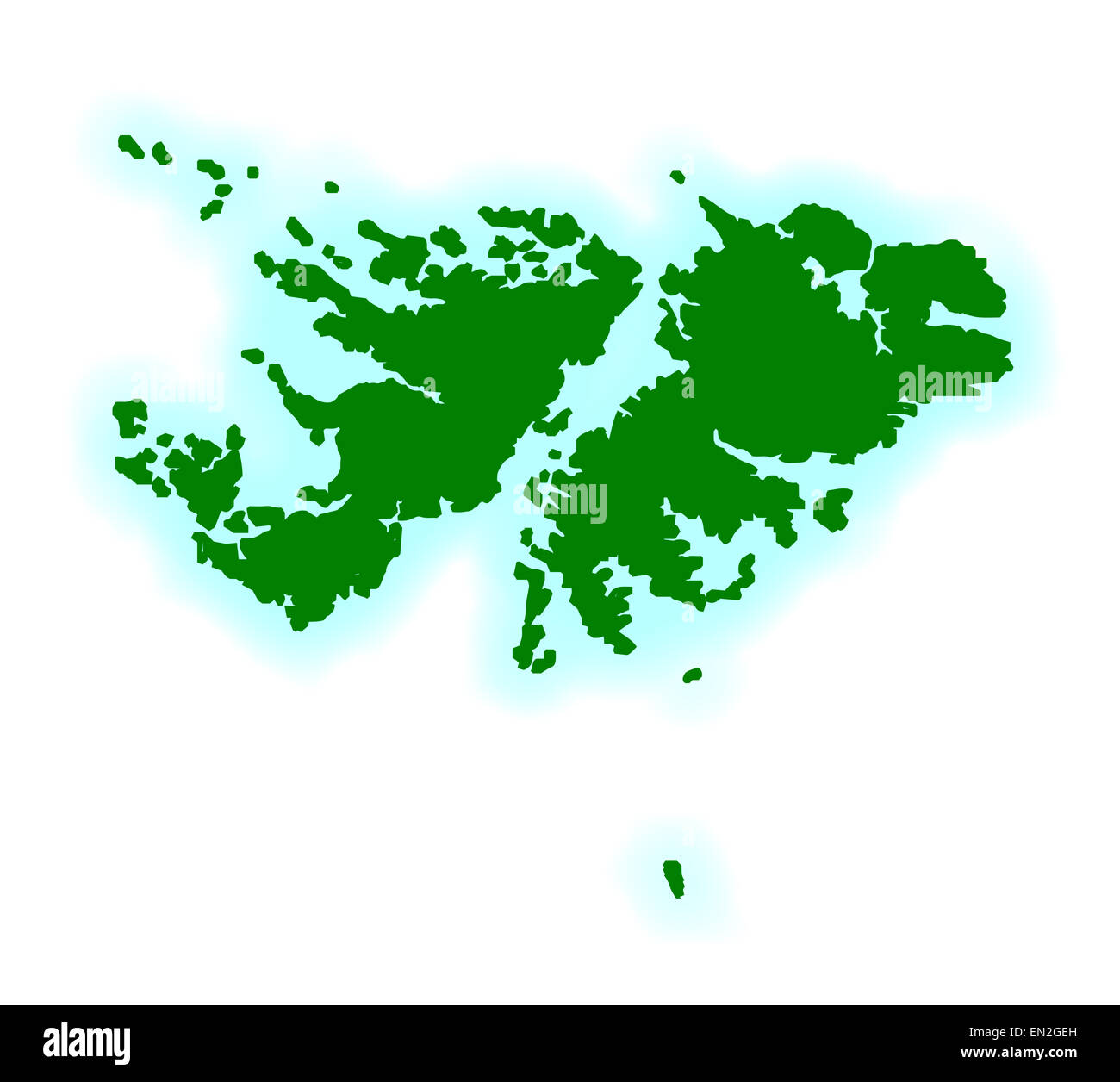 Falkland islands map hi-res stock photography and images - Alamy