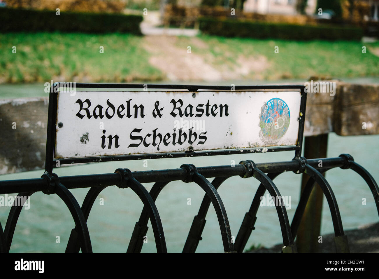 Historical sign in Austria Stock Photo - Alamy