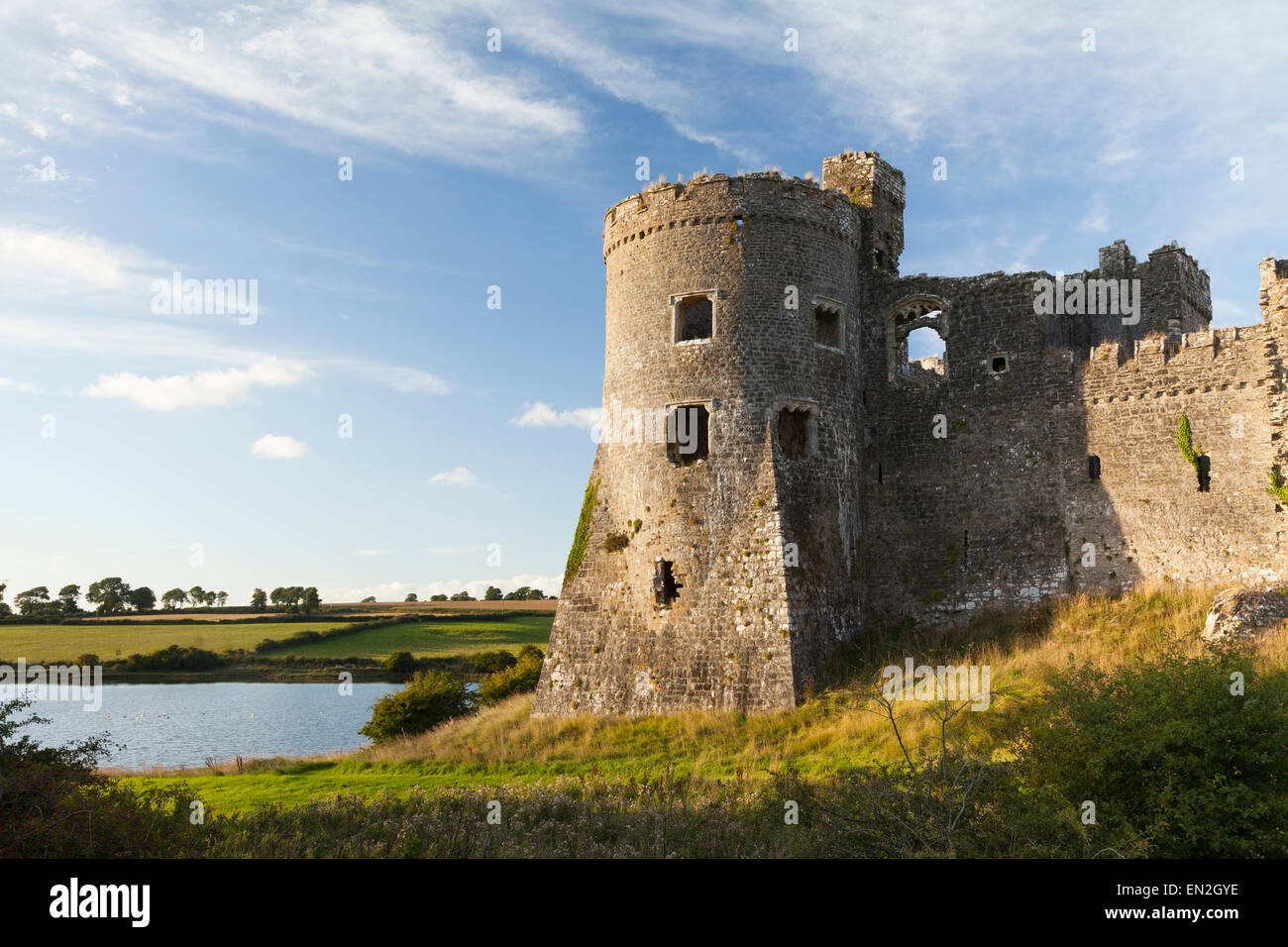 Carew Castle, Pembrokeshire, Wales UK Stock Photo - Alamy