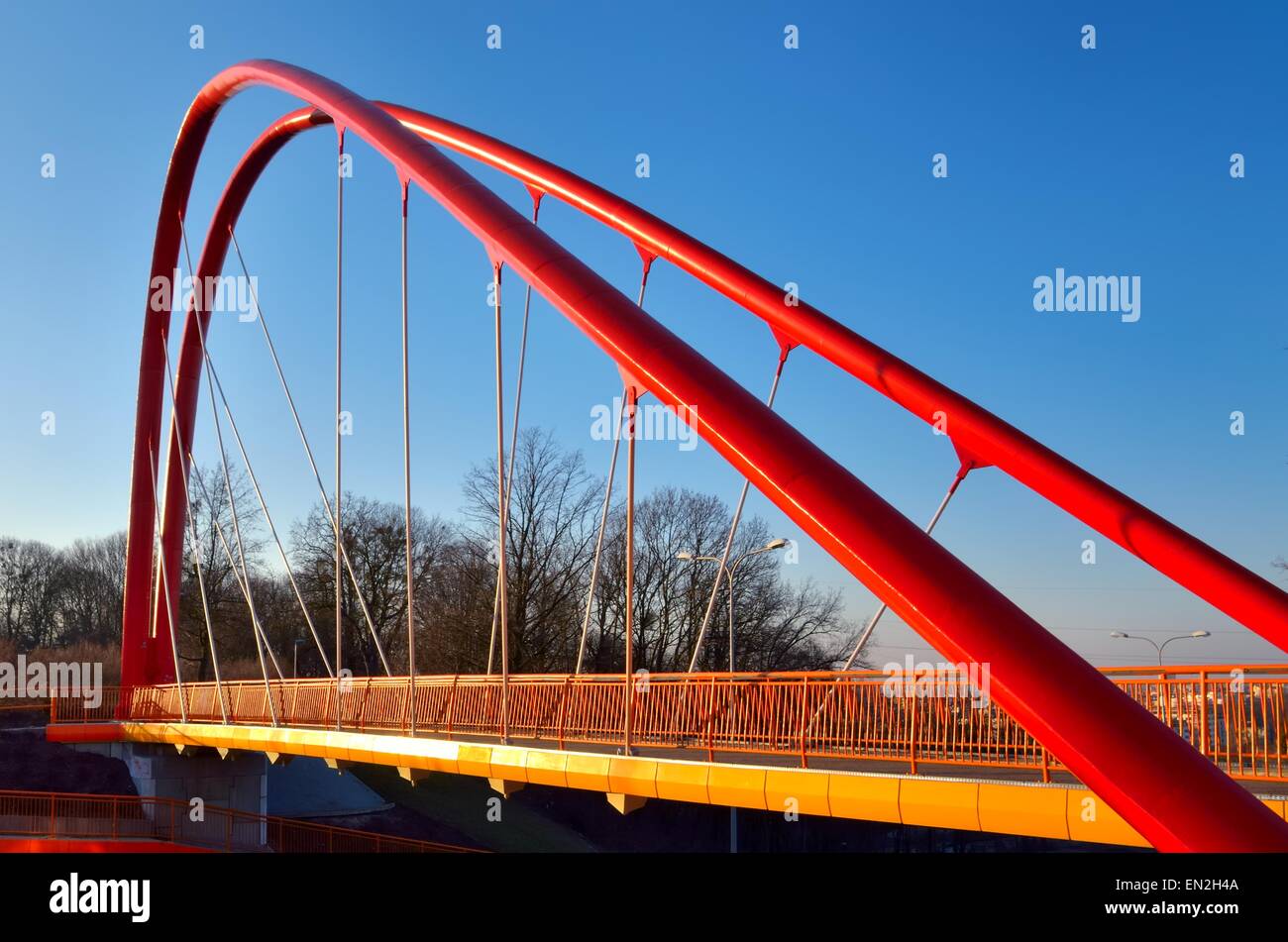Yellow footbridge hi-res stock photography and images - Alamy