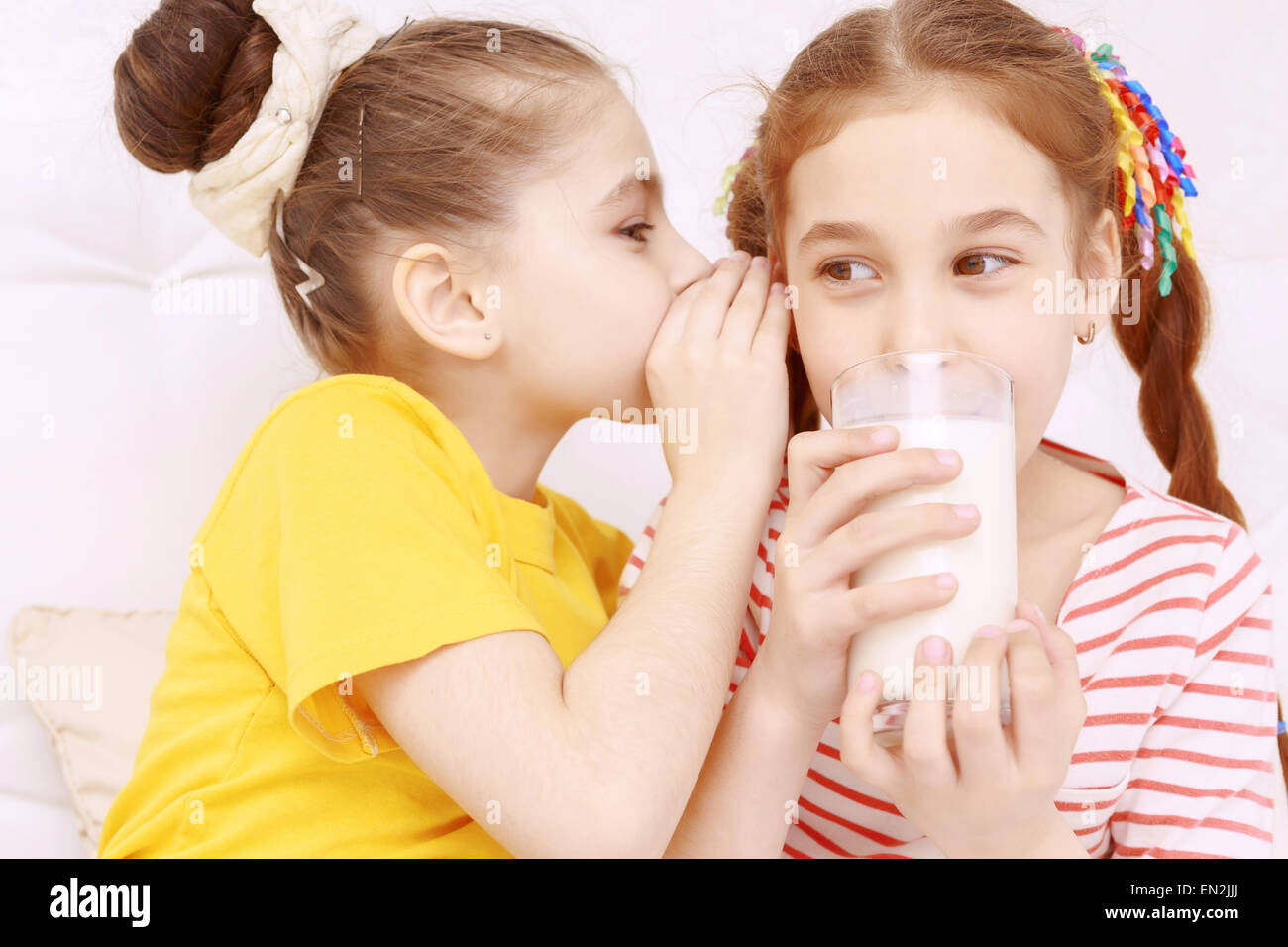 Children drinking milk hi-res stock photography and images - Alamy