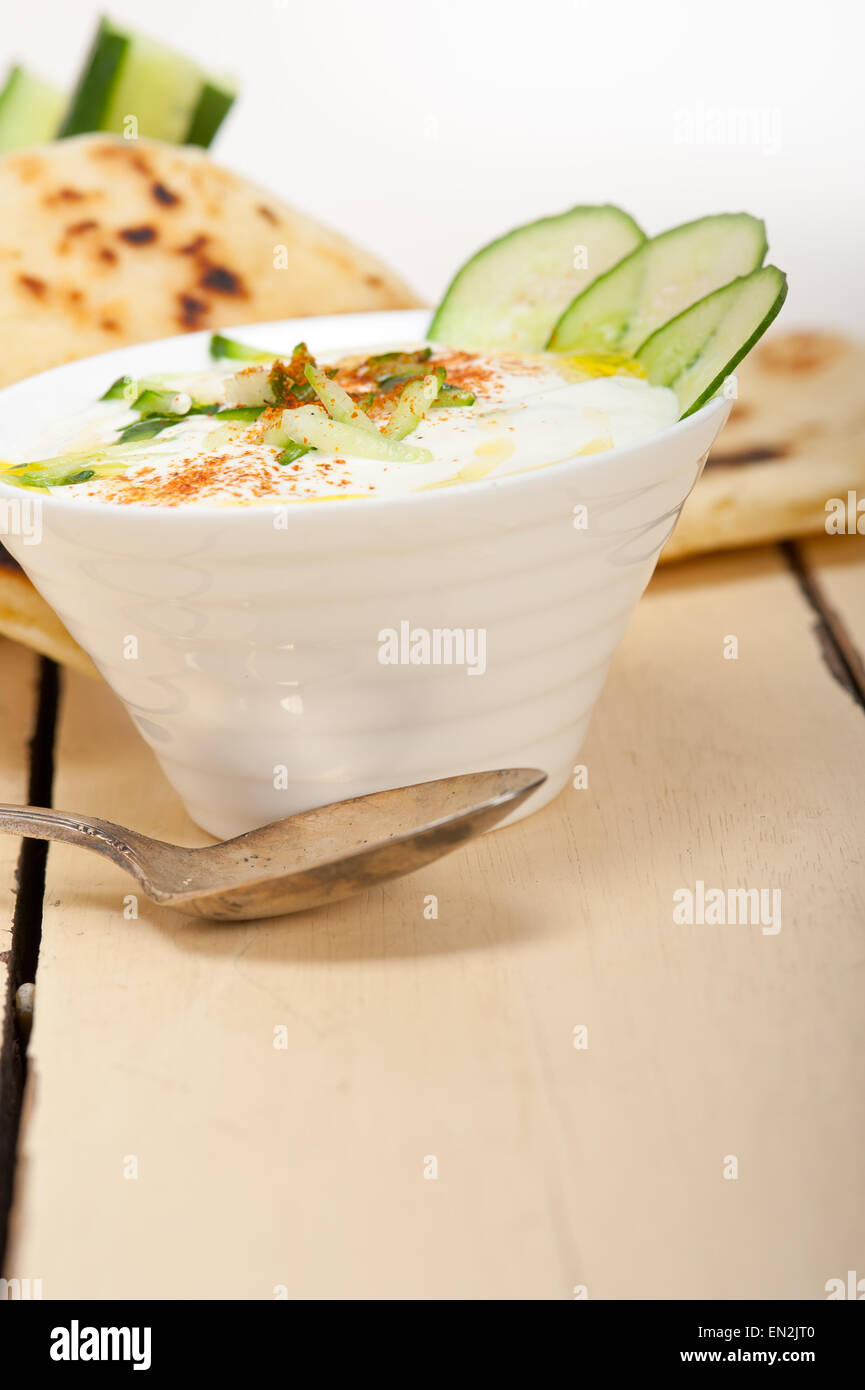 Arab middle east salatit laban wa kh’yar Khyar Bi Laban goat yogurt and ...