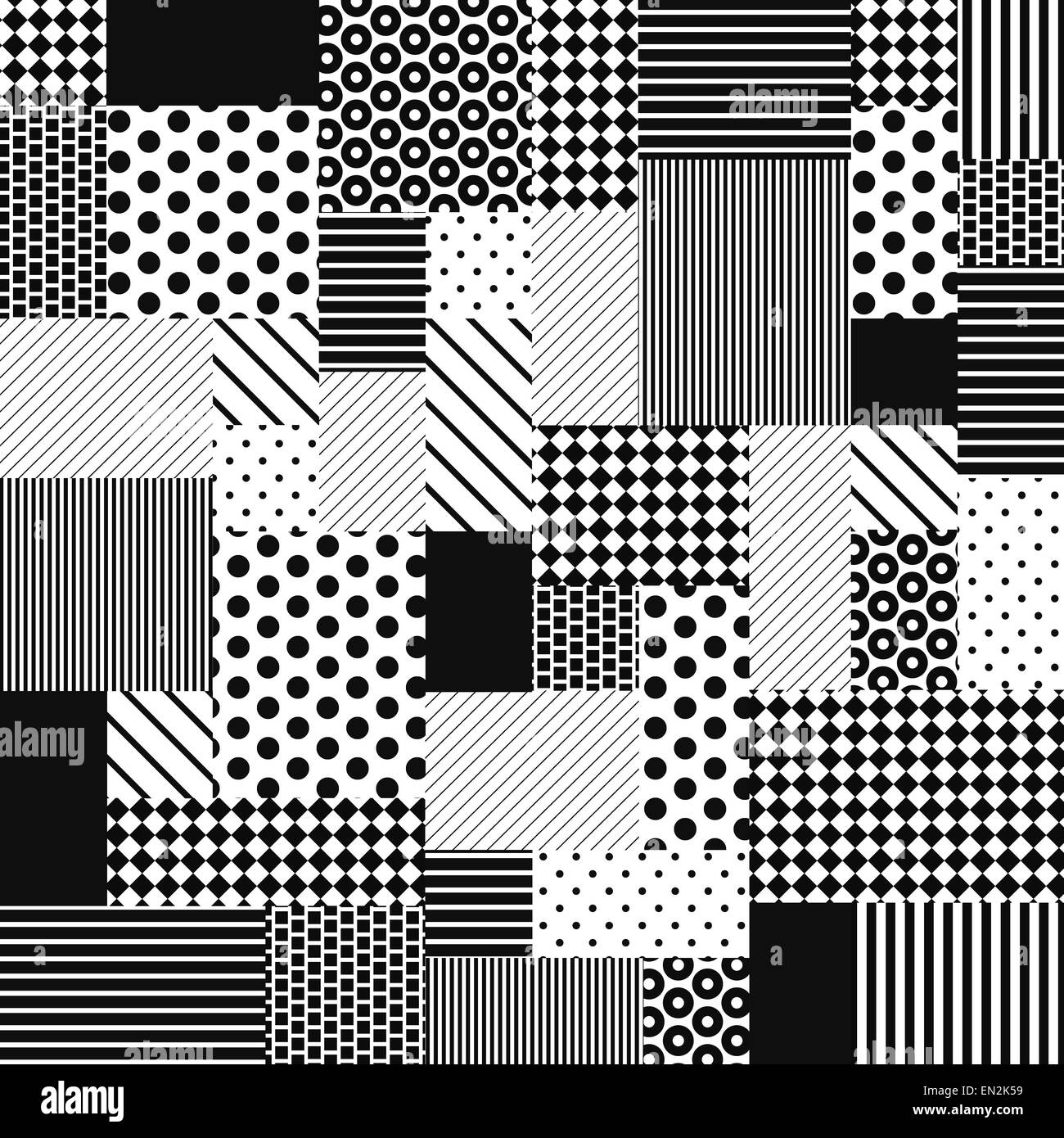 Patchwork art Black and White Stock Photos & Images - Alamy