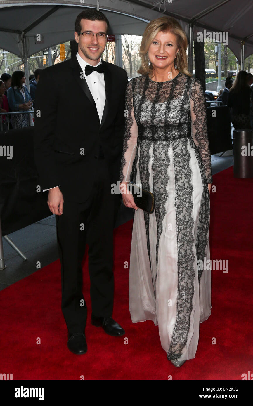 Arianna Huffington (R) attends the 2015 Time 100 Gala at Frederick P ...