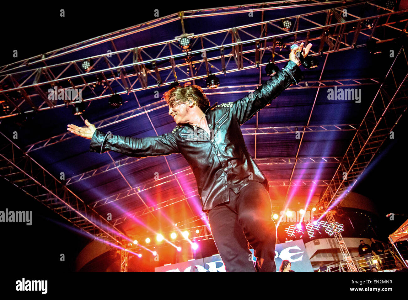 Miami, Florida, USA. 21st Apr, 2015. JOEY TEMPEST of Swedish hard rock ...