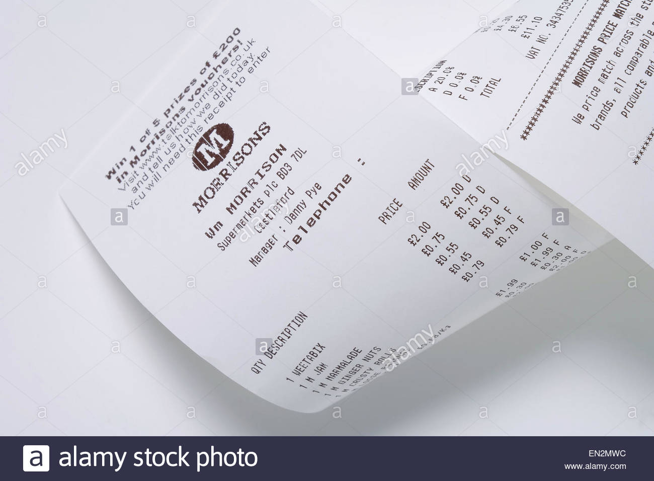 Supermarket Receipt High Resolution Stock Photography and Images - Alamy