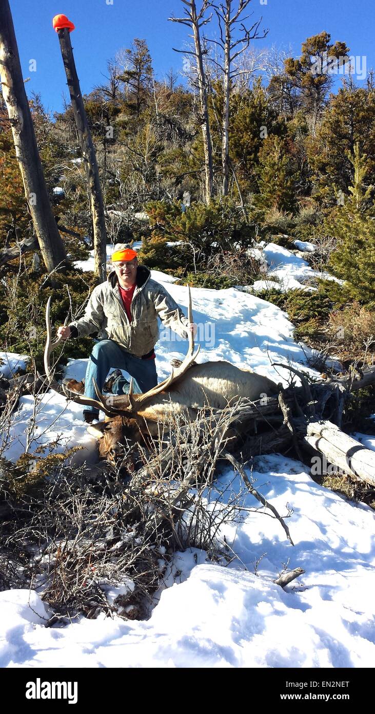 Hunter in snow hi-res stock photography and images - Alamy