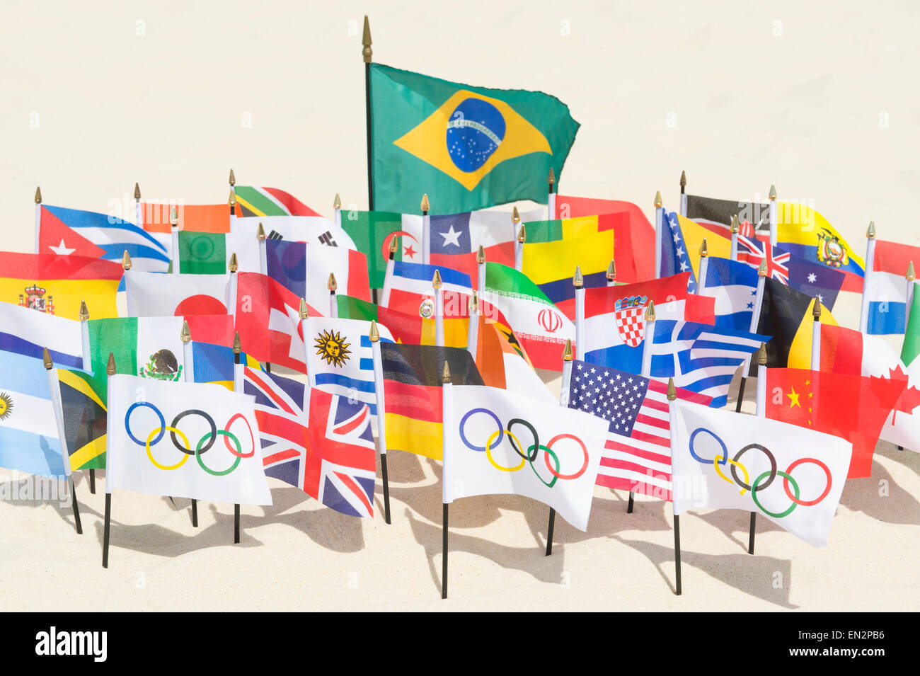 Uk brazil flags hi-res stock photography and images - Alamy