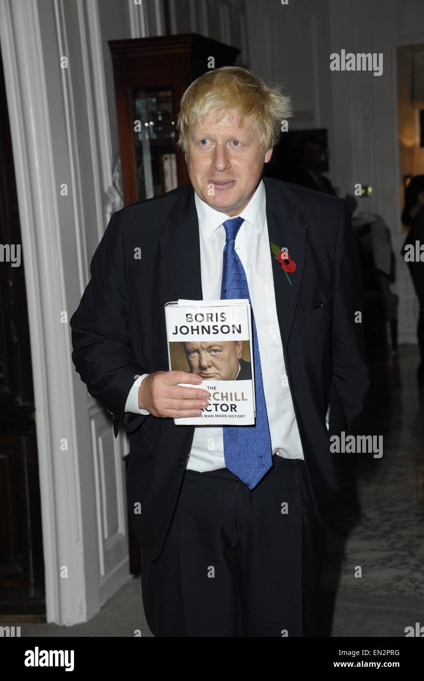 Mayor of London Boris Johnson book launch 'The Churchill Factor: How ...