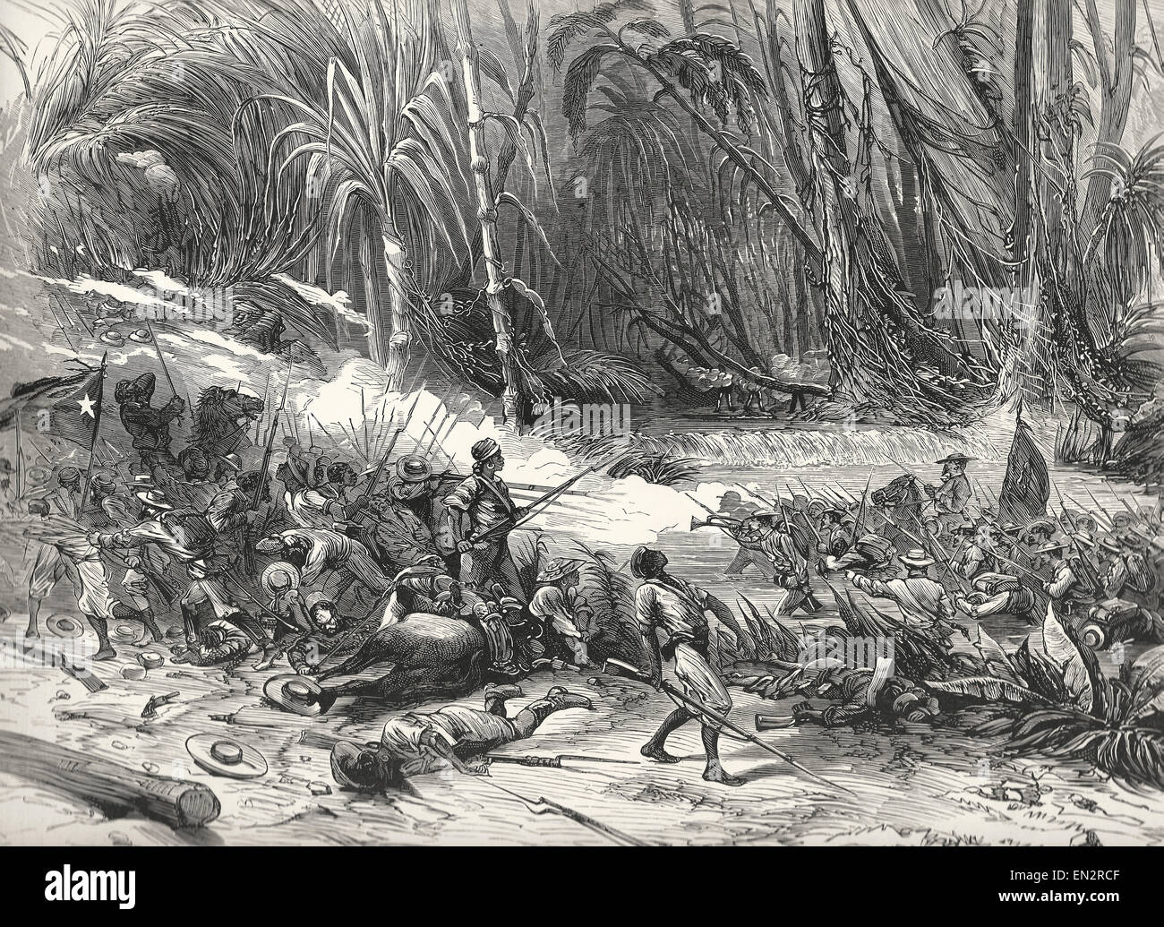 Surprise of a Camp of Cuban Revolutionists by the Spanish during the ...