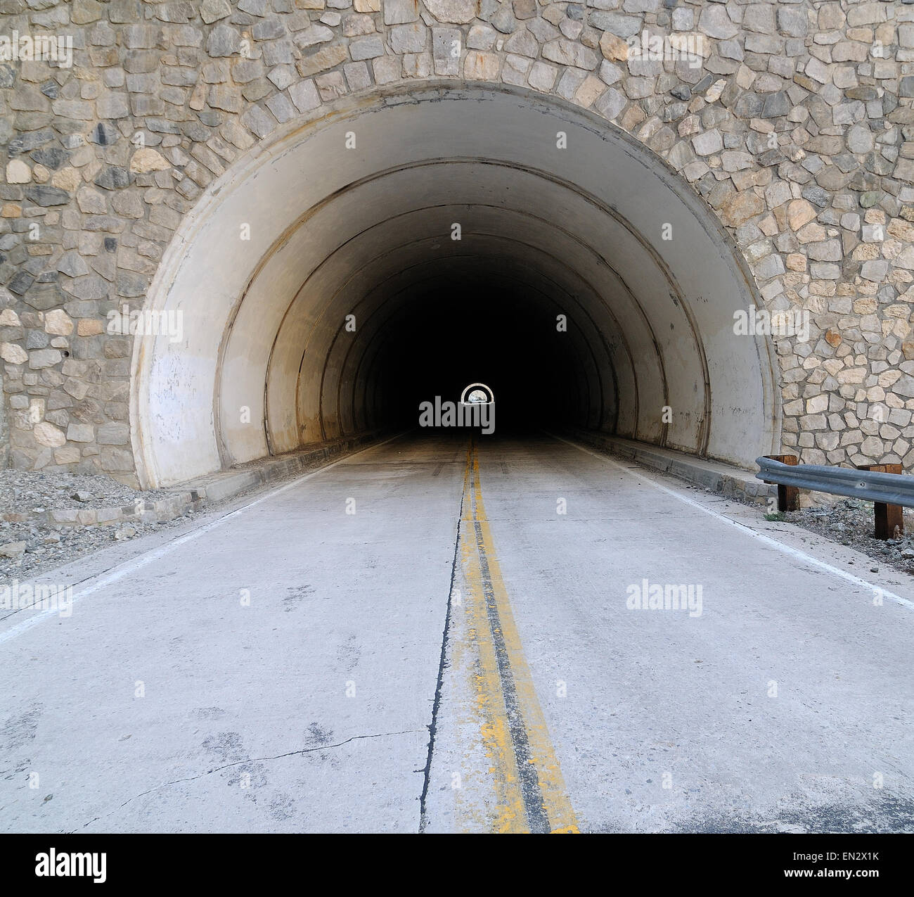 Tunnels through the mountain in Angeles Crest National Forest outside ...